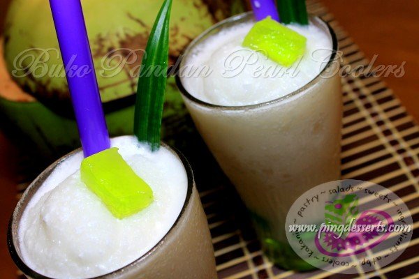 Buko Pandan Pearl Coolers Recipe