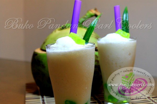 Buko Pandan Pearl Coolers Recipe