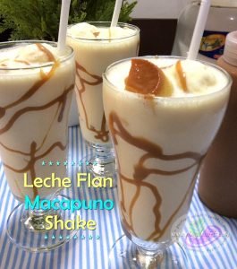 Leche Flan-Macapuno Shake Recipe